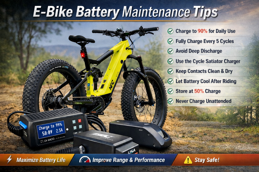 How to Maintain Your eBike Battery: Best Practices for Maximum Lifespan ...